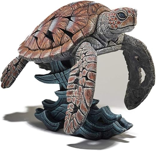 Amazon.com: Enesco Edge Sculpture Sea Turtle Sculpture Figurine 17 Inch ...