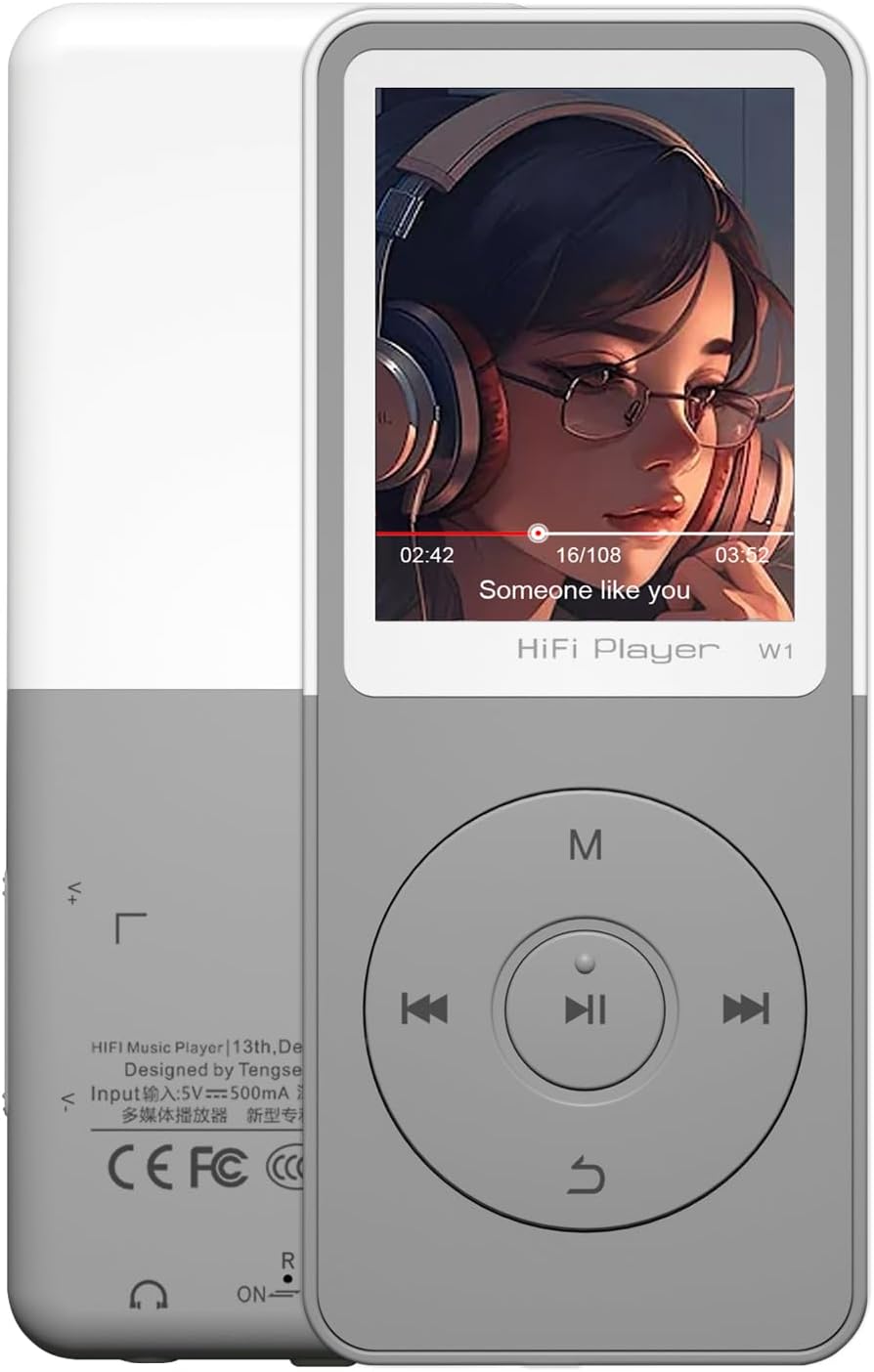 Amazon.com: 64GB Clip MP3 Player Bluetooth 5.3, MECHEN Mini Portable ...