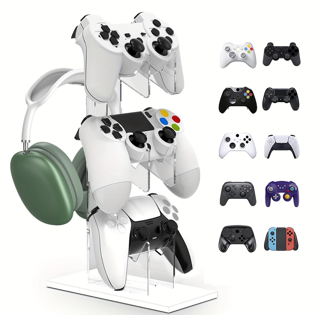 Amazon.com: BGGCHEECA LO-L [3 Tier White, Universal] Controller Stand ...