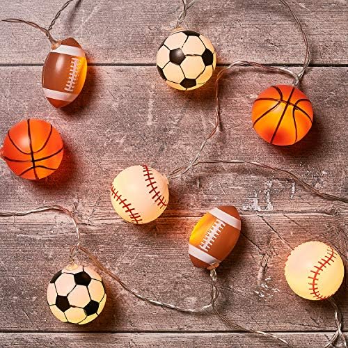 Amazon.com: Lights4fun, Inc. Sports Ball String Lights 6ft 10 LED ...