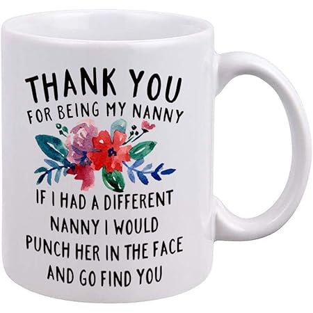 Amazon.com: Funny Nanny Gift, Best Nanny Mug, Nanny Grandma Birthday ...