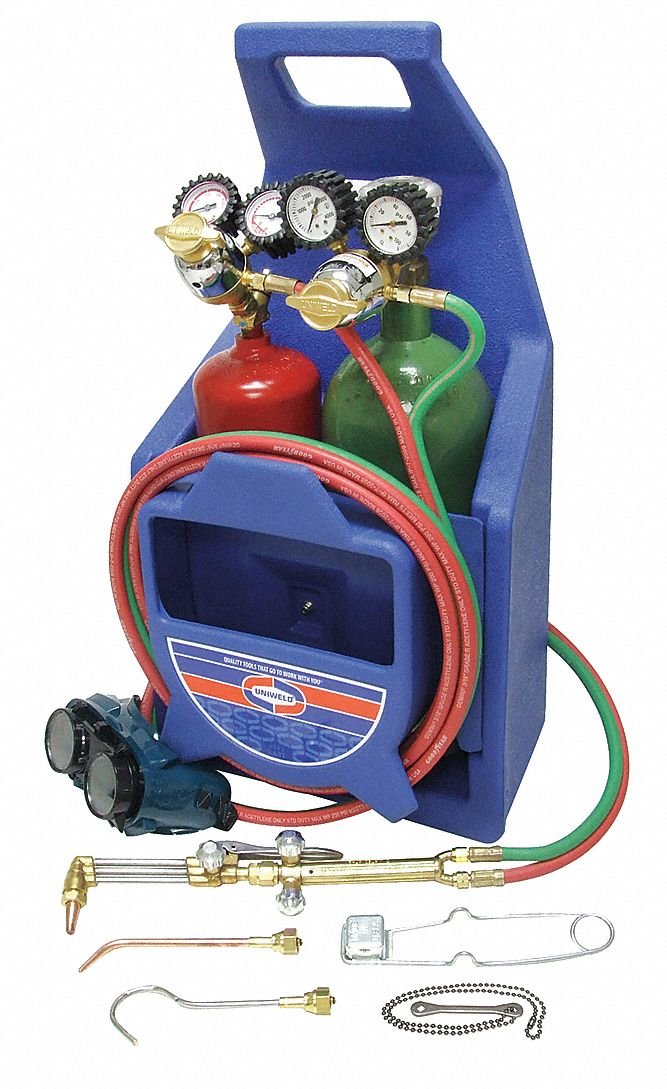 Welding and Cutting Kit, With Tanks: Gas Welding Accessories: Amazon ...
