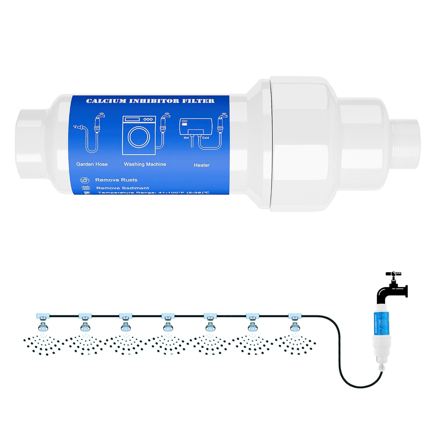 Amazon.com: CozyCabin Calcium Inhibitor Filter, Outdoor Misting System ...