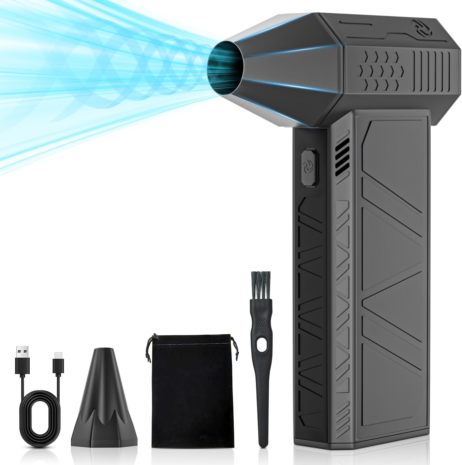 Amazon.com: Compressed Air Duster - 130000RPM High-Speed Electric Air ...