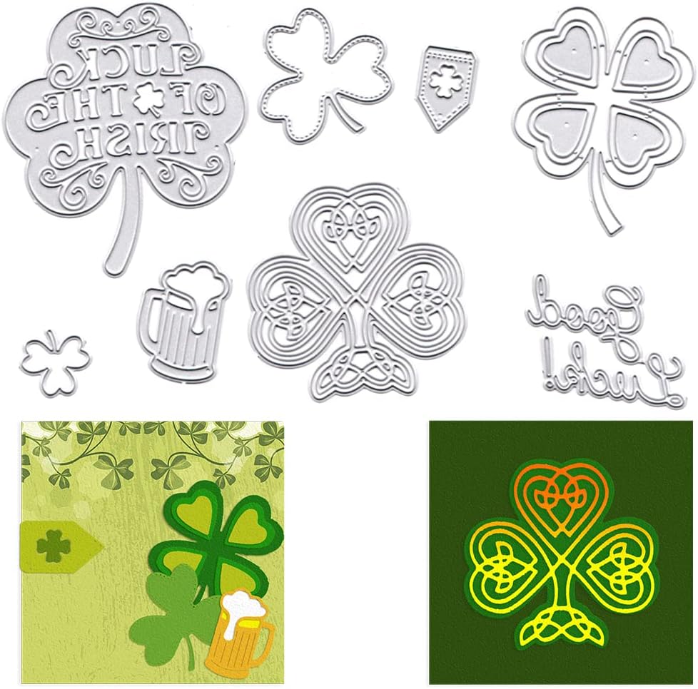 Amazon.com: Trdxxx Four Leaf Clover Cutting Die, Paper Die Cuts ...
