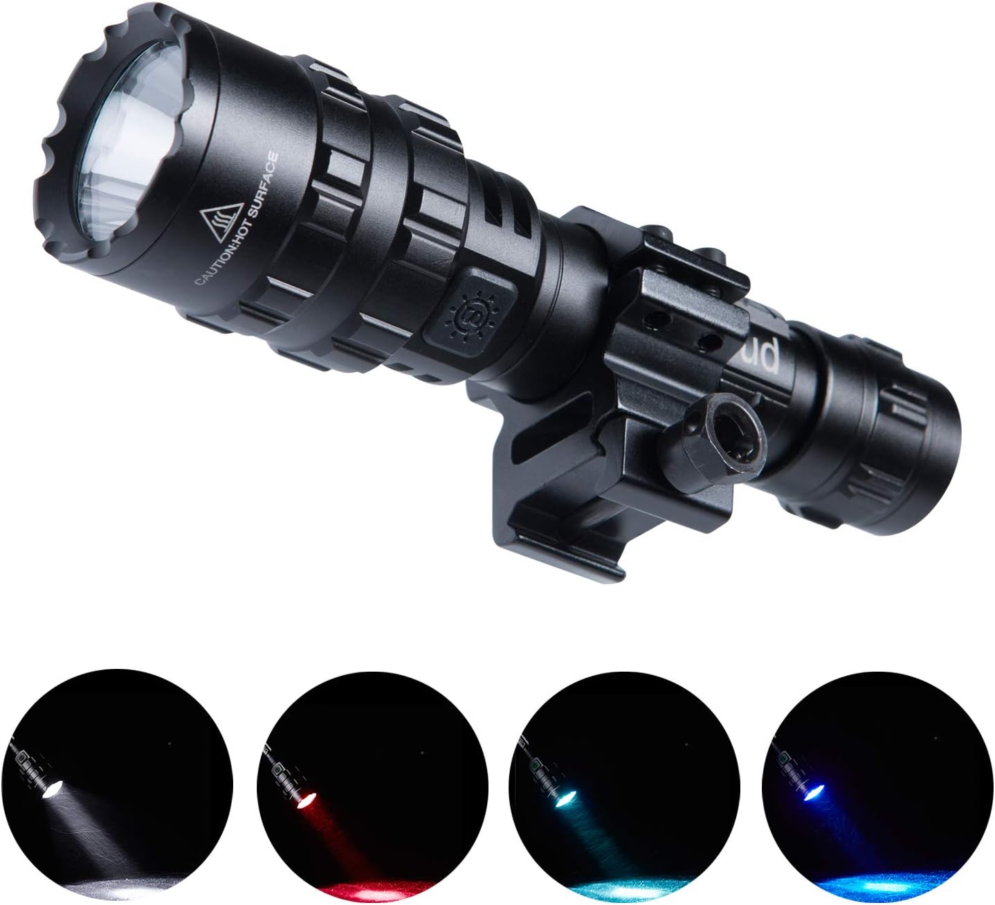 Amazon.com: Tactical Flashlights,with Picatinny Rail Mount and Pressure ...