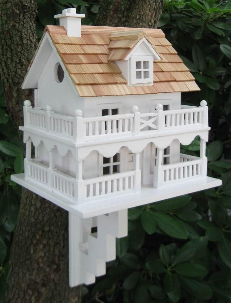 Amazon.com: Novelty Cottage Birdhouse With Bracket 1 pc. : Patio, Lawn ...