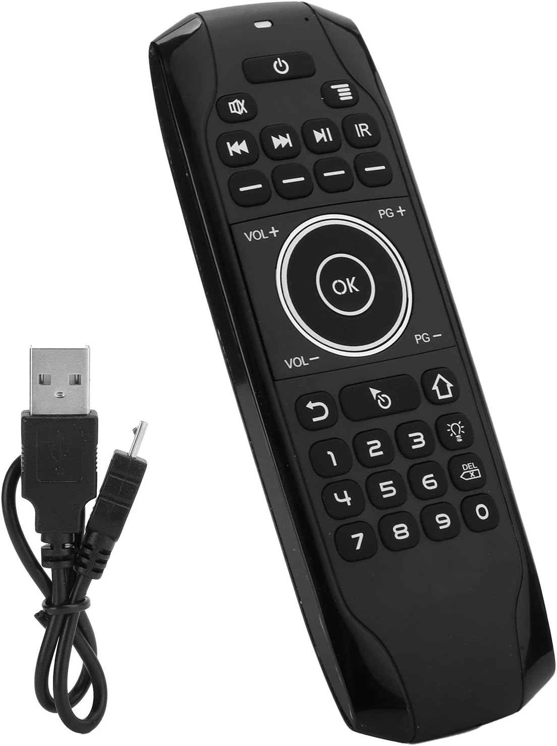 WeChip Universal Fernbedienung Fernseher, 2.4G Motion Sensing Controller mit Tastatur, Air Mouse ...
