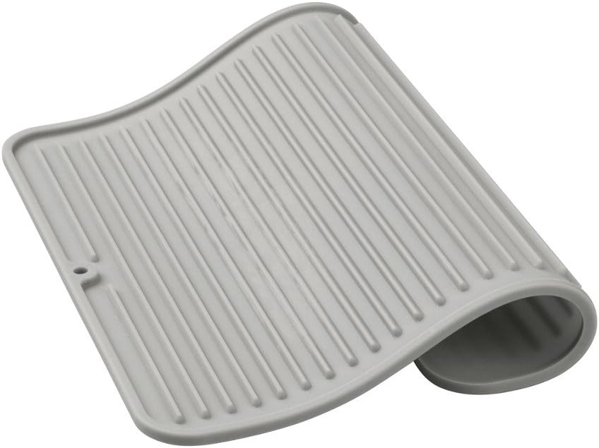 Amazon.com: iDesign Lineo Silicone Kitchen Countertop Drying Mat for ...