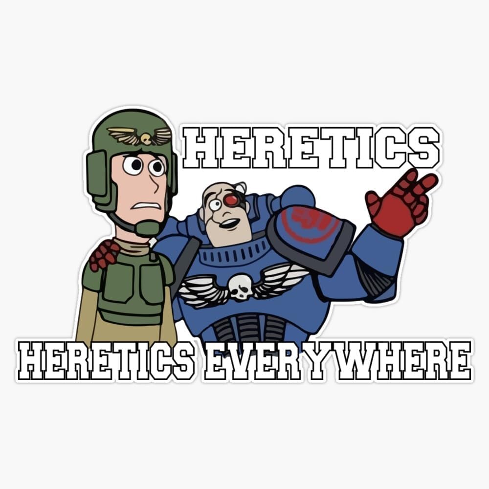 Amazon.com - Heretics Heretics Everywhere!! 40K Print Sticker Bumper ...