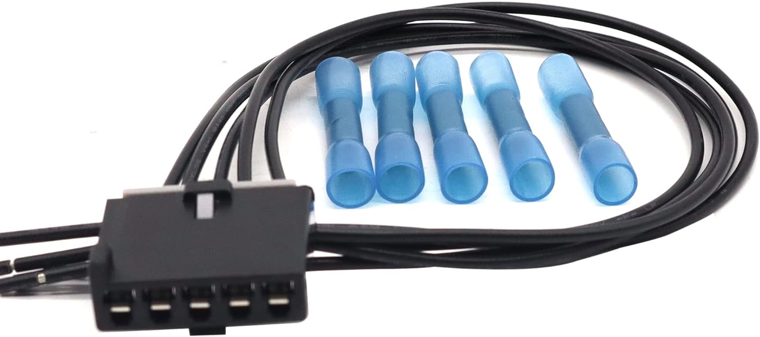 Amazon.com: HiSport Blower Motor Resistor Connector 5-Wire Pigtail AC ...