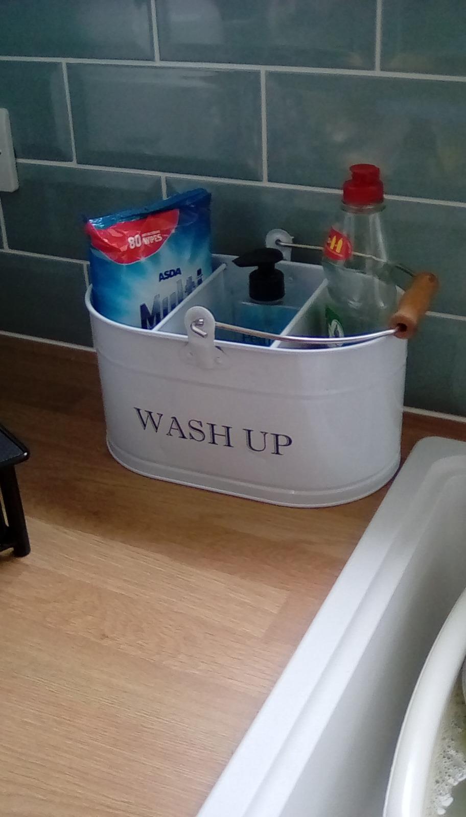 Wash Up Tidy - Chalk White | Kitchen Tidy | Cleaning Organiser ...