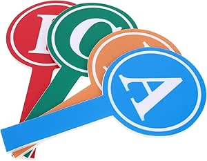 Amazon.co.jp: PLAFOPE 4pcs Classroom Voting Paddle Whiteboard ...