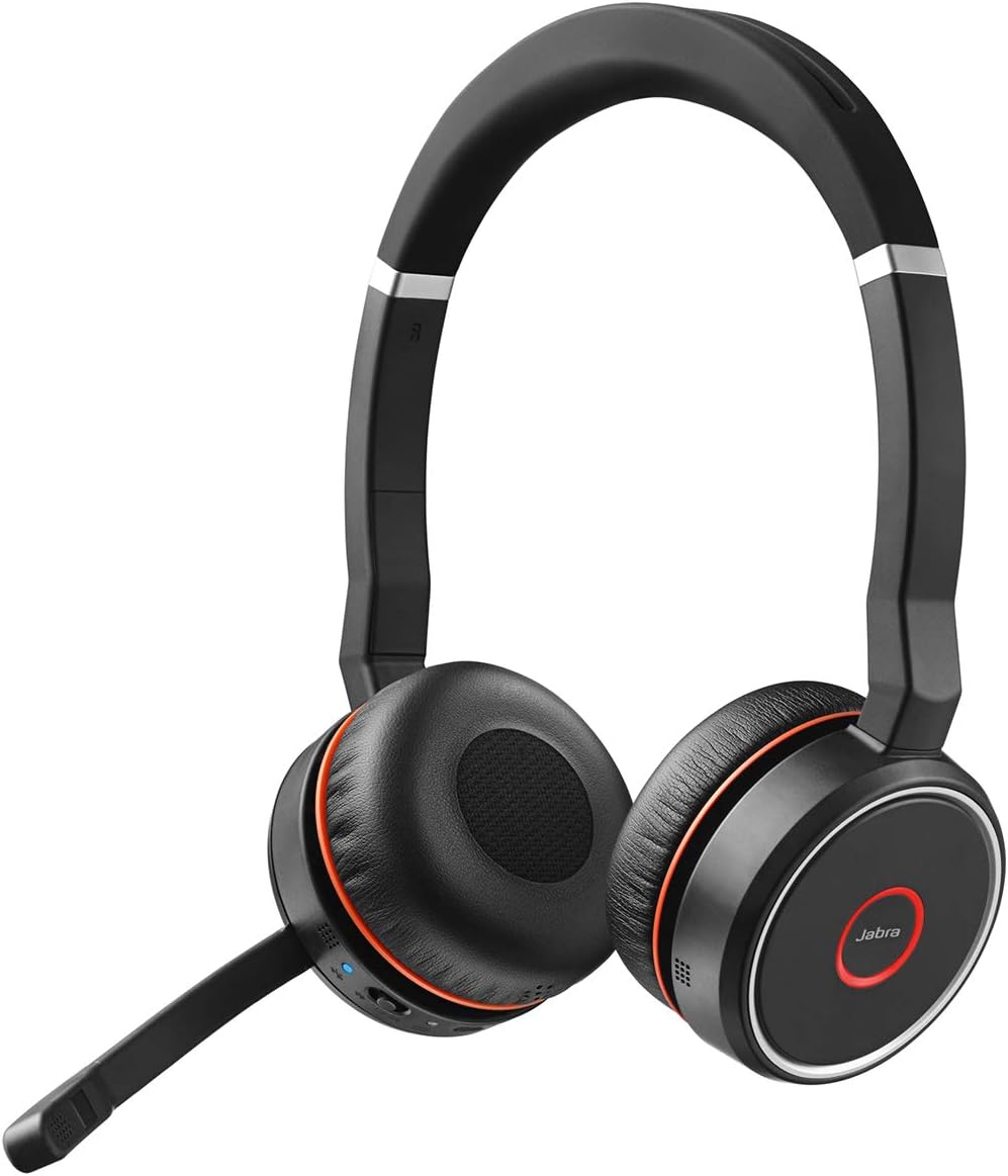 Jabra Evolve2 65 Flex - Wireless Stereo Headset with Bluetooth, Noise ...
