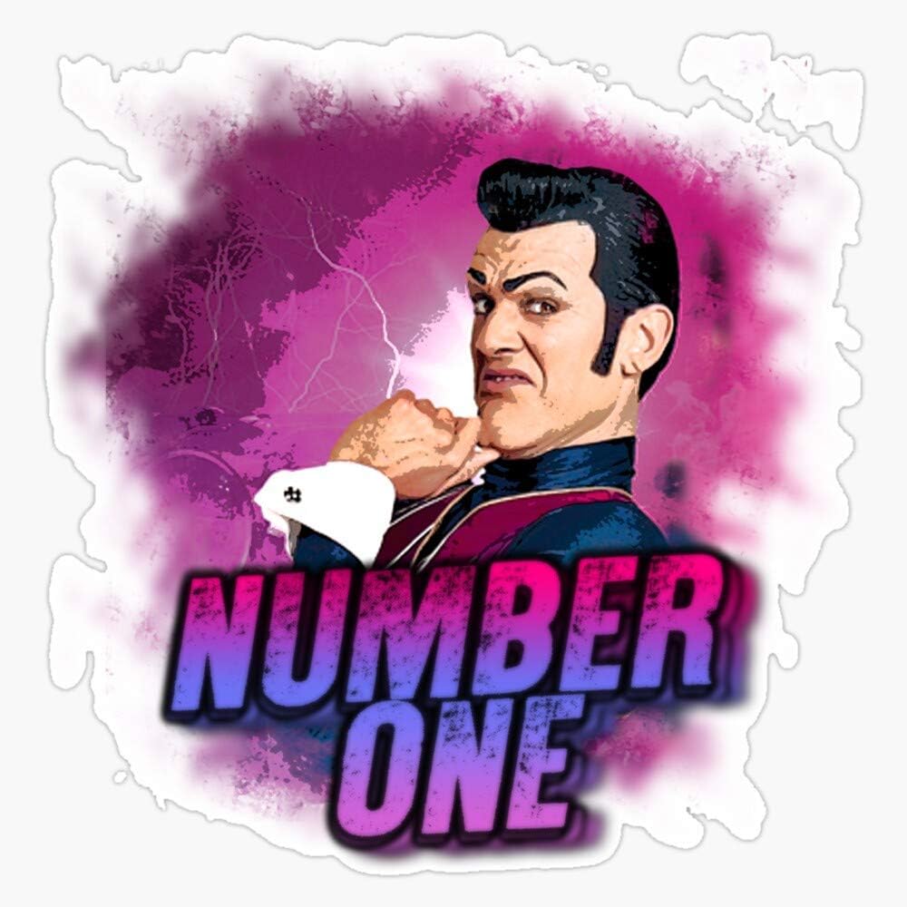 Amazon.com: Robbie Rotten - Number One Sticker Vinyl Bumper Sticker ...