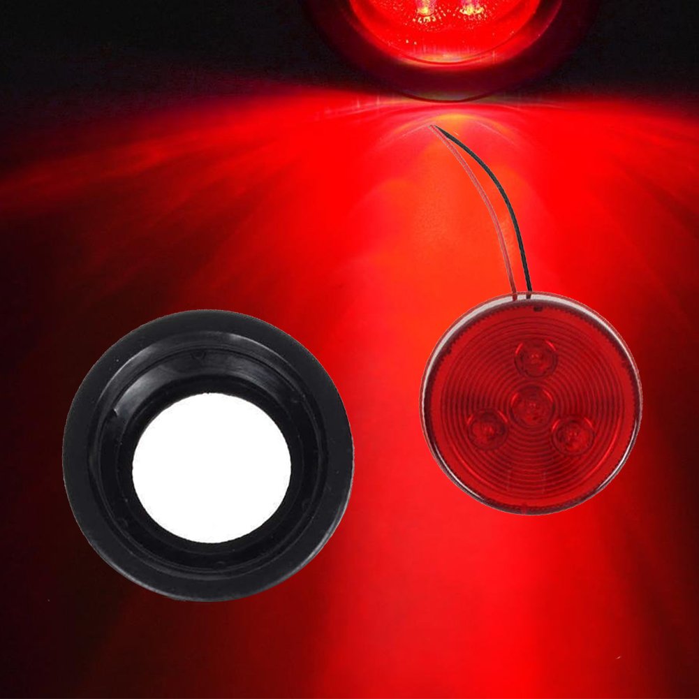 Snapklik.com : NEW SUN Twins 2.5" Round LED Trailer Lights, Super ...
