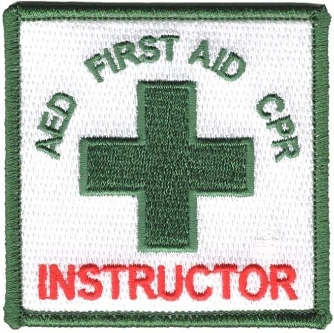 Amazon.com: First Aid AED CPR Instructor 100% Embroidered Patch ...