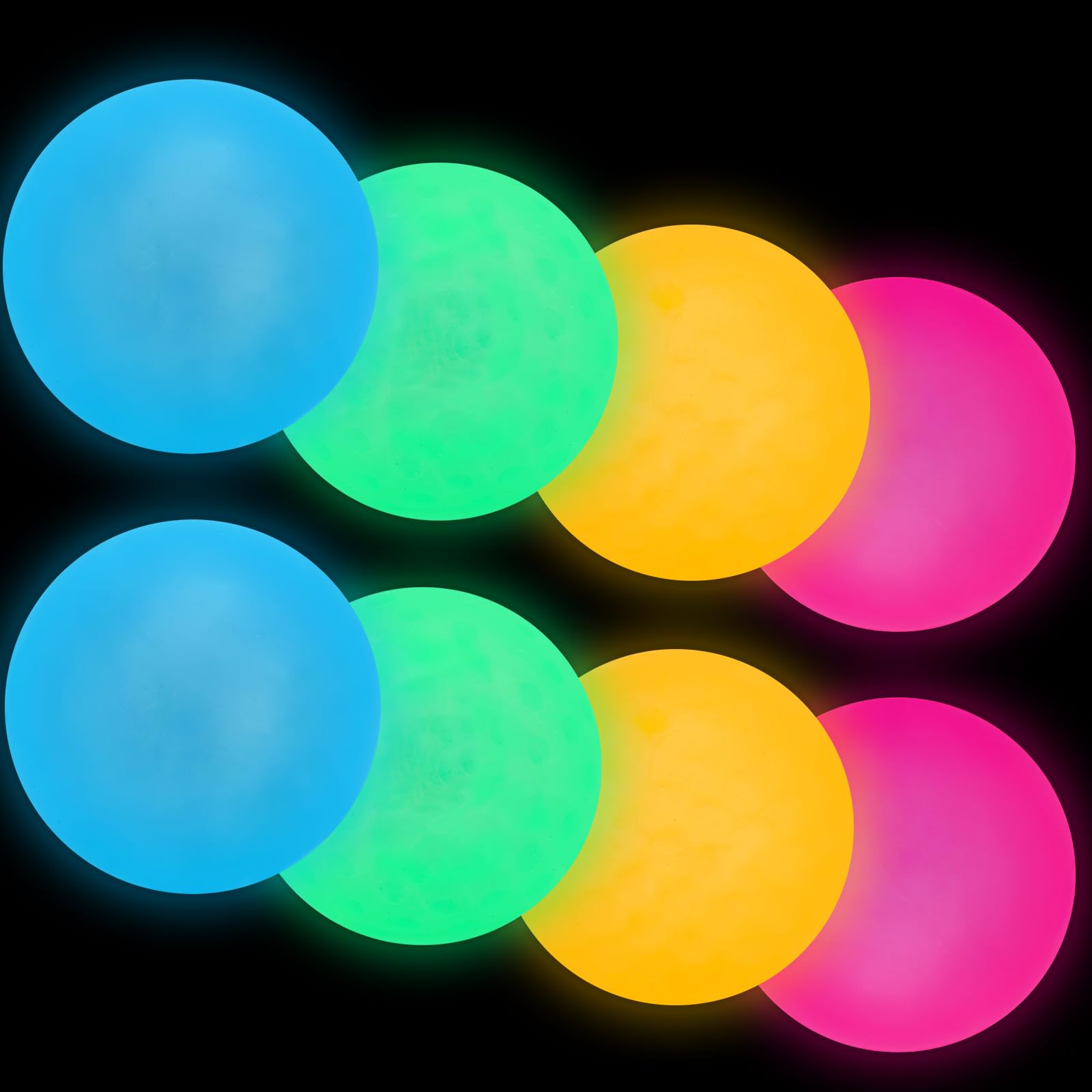 Sticky Ceiling Balls, Glow in The Dark Toys Sticky Balls for Relax ...