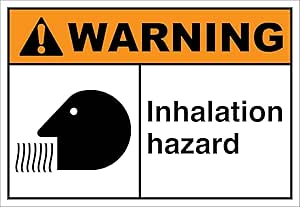 Amazon.com : Inhalation Hazard Warning OSHA/ANSI Label Vinyl Decal ...