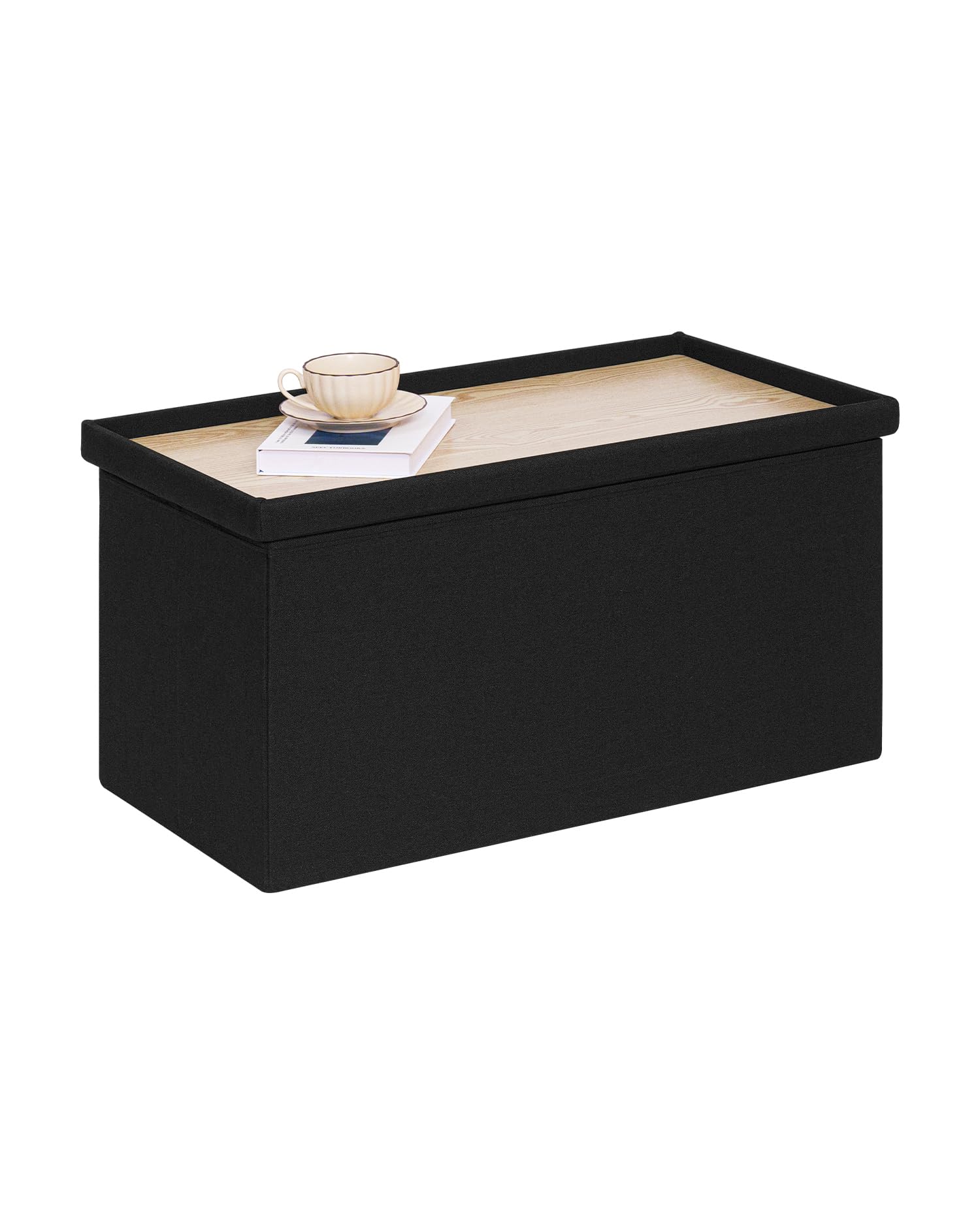 Amazon.com: PINPLUS Folding Storage Ottoman Bench,Storage Ottoman with ...