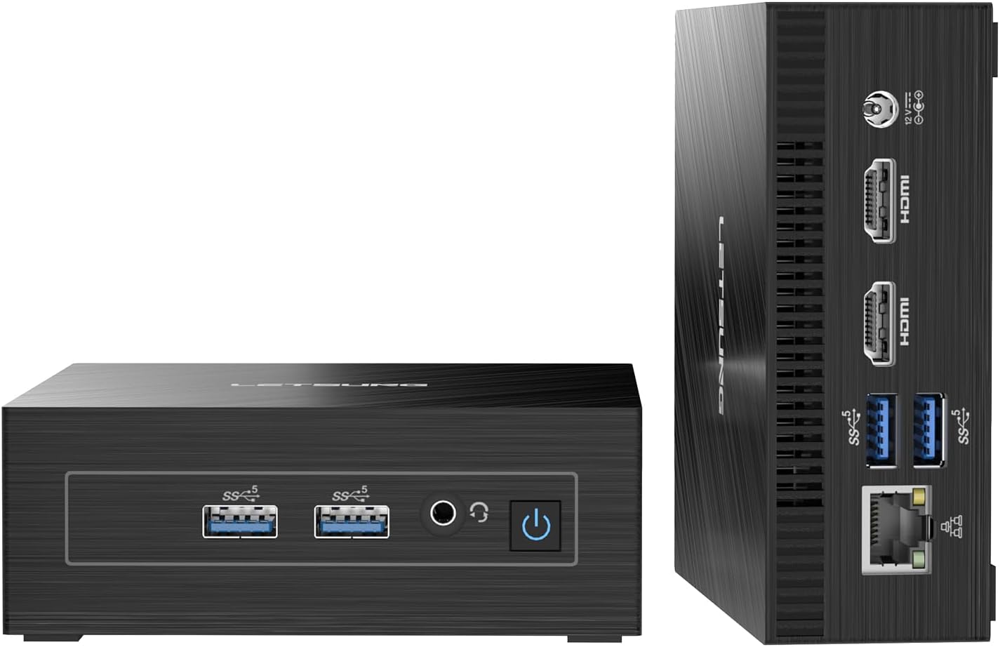 LETSUNG Mini PC GoLite 11, Intel Celeron N4000C , 6GB LPDDR4 128GB M.2 ...