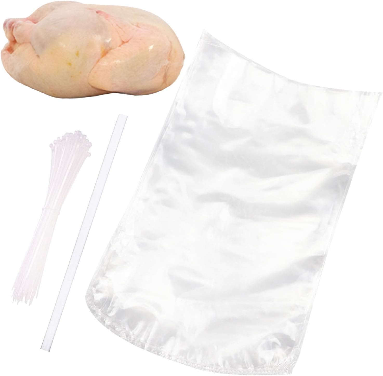 Amazon.com: Poultry Shrink Bags - 50 Clear 10" x 16" for Whole Chickens ...