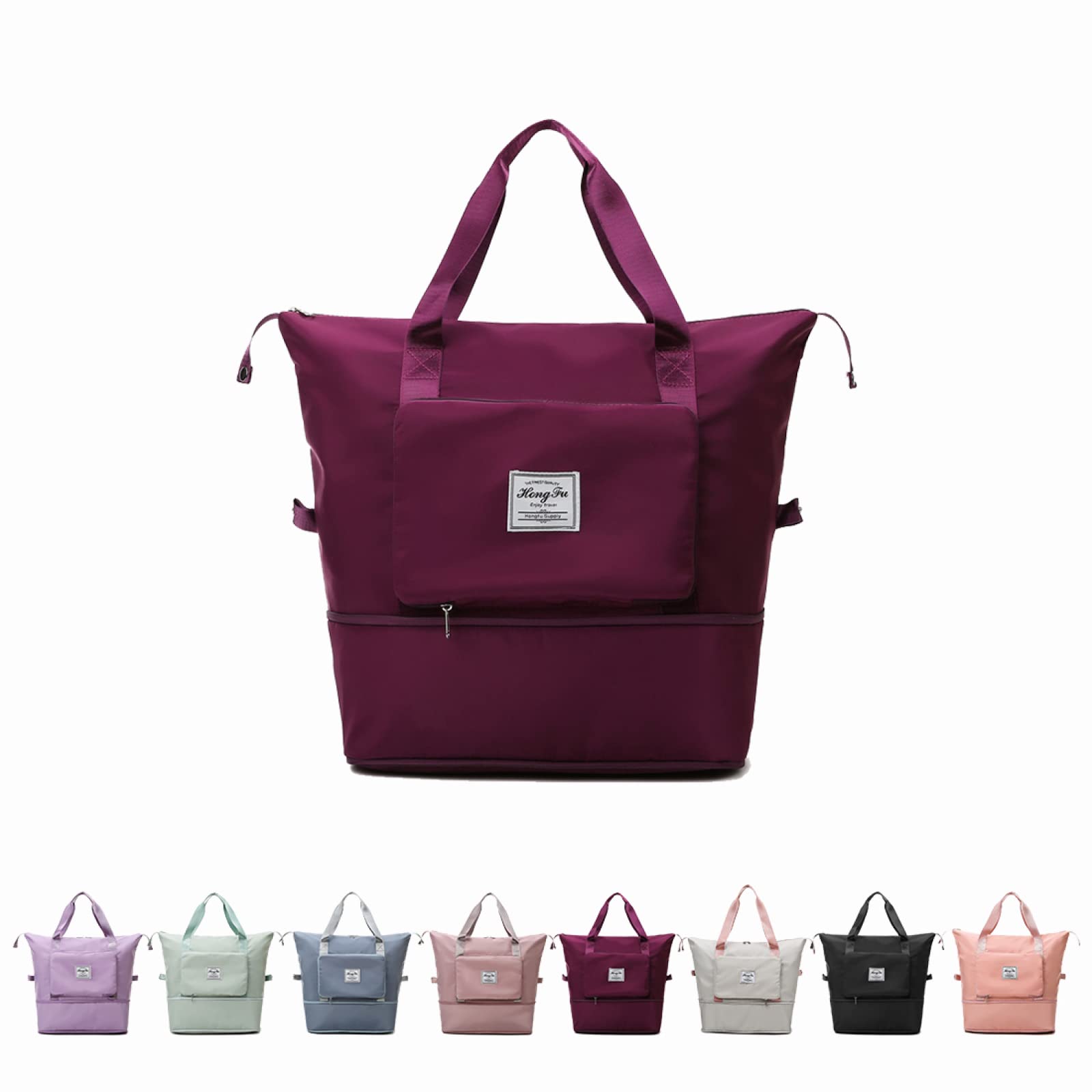 Foldie Travel Bag Expandable, Large Capacity Folding Travel Bag ...