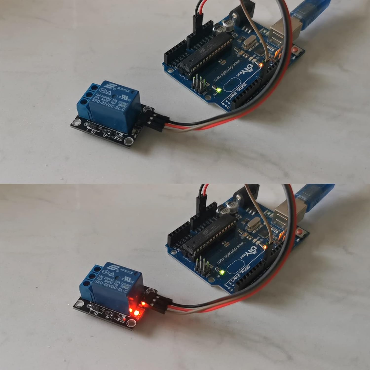 Buy Geekstory 1 Channel 5V Relay Module Relay Switch with High Low ...