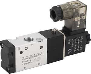 Amazon.co.jp: FLEXMAN DC 24V Pneumatic Solenoid Valve, Electric Air ...