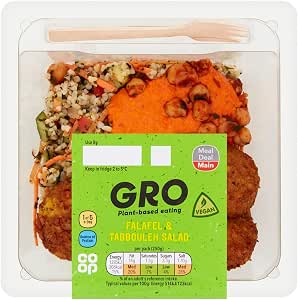 Co-op GRO Falafel & Tabbouleh Salad, 250g : Amazon.co.uk: Grocery
