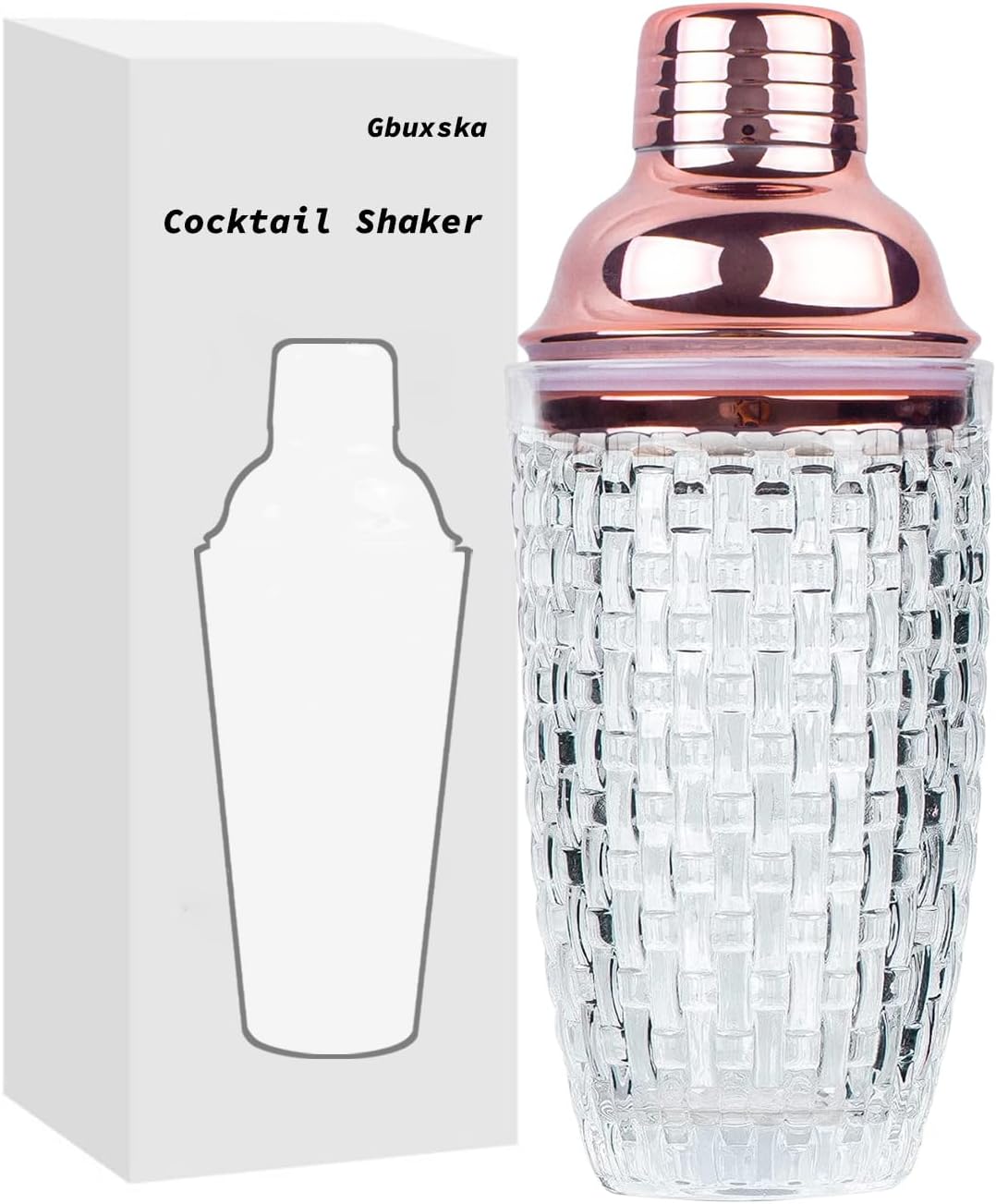 Amazon.com: Gbuxska Glass Cocktail Shaker Set - Glass Shaker for ...