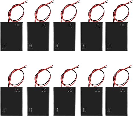 Amazon.com: DIANN 10pcs AAA Battery Holder 4xAAA Battery Holder Case ...