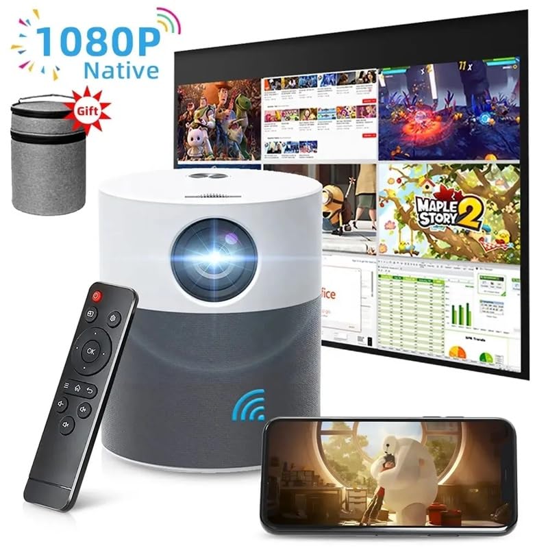TOPTRO ET40S Smart Projector 4K Ultra HD Support, 8000 Lumens, 1080p ...