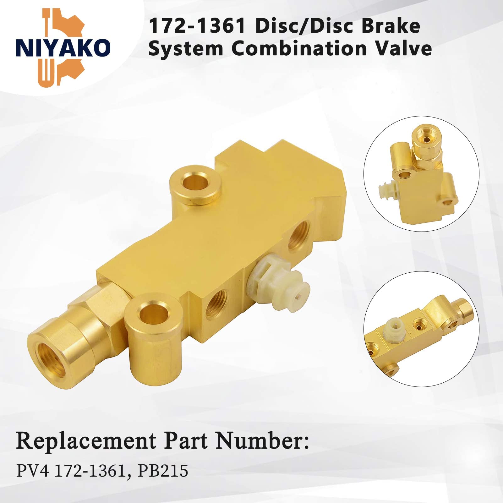 Snapklik.com : PV4 Brass Brake Combination Proportioning Valve ...