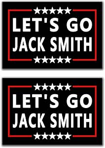 Amazon.com: 2 Pack Let's GO Jack Smith Car Magnet Auto Truck Fridge ...