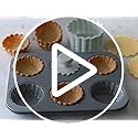 Amazon.com: Sinsanye Tart Cutting Mold Set, 4 inch Fluted Round Cookie ...