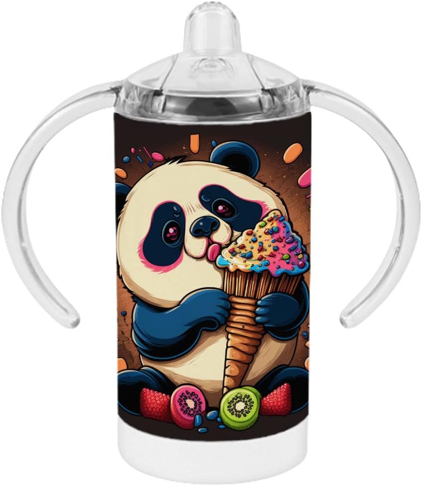 Amazon.com: Kawaii Panda Sippy Cup - Ice Cream Baby Sippy Cup - Kawaii ...