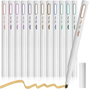 Amazon.com : Mr. Pen- Aesthetic Highlighters, 12 Pack, Chisel Tip, Muted Pastel Colors, Cute ...