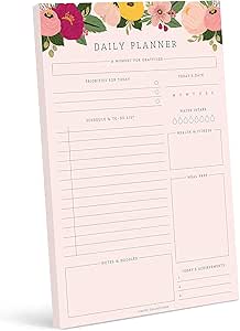 Bliss Collections Daily Planner, 50 Undated 6 x 9 Tear-Off Sheets ...
