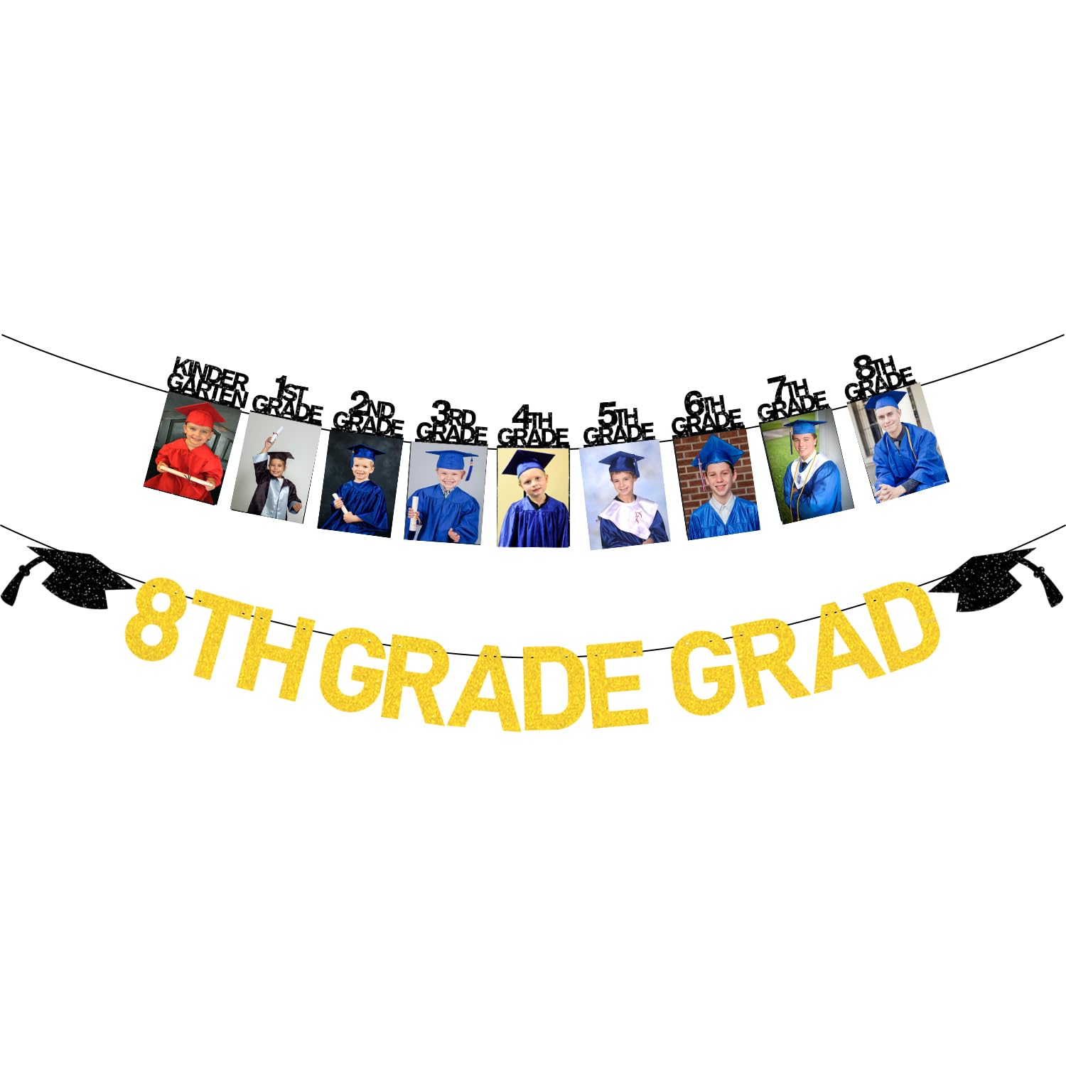 Amazon.com: 8TH Grade Graduation Photo Banner, 8TH Grade Graduation ...
