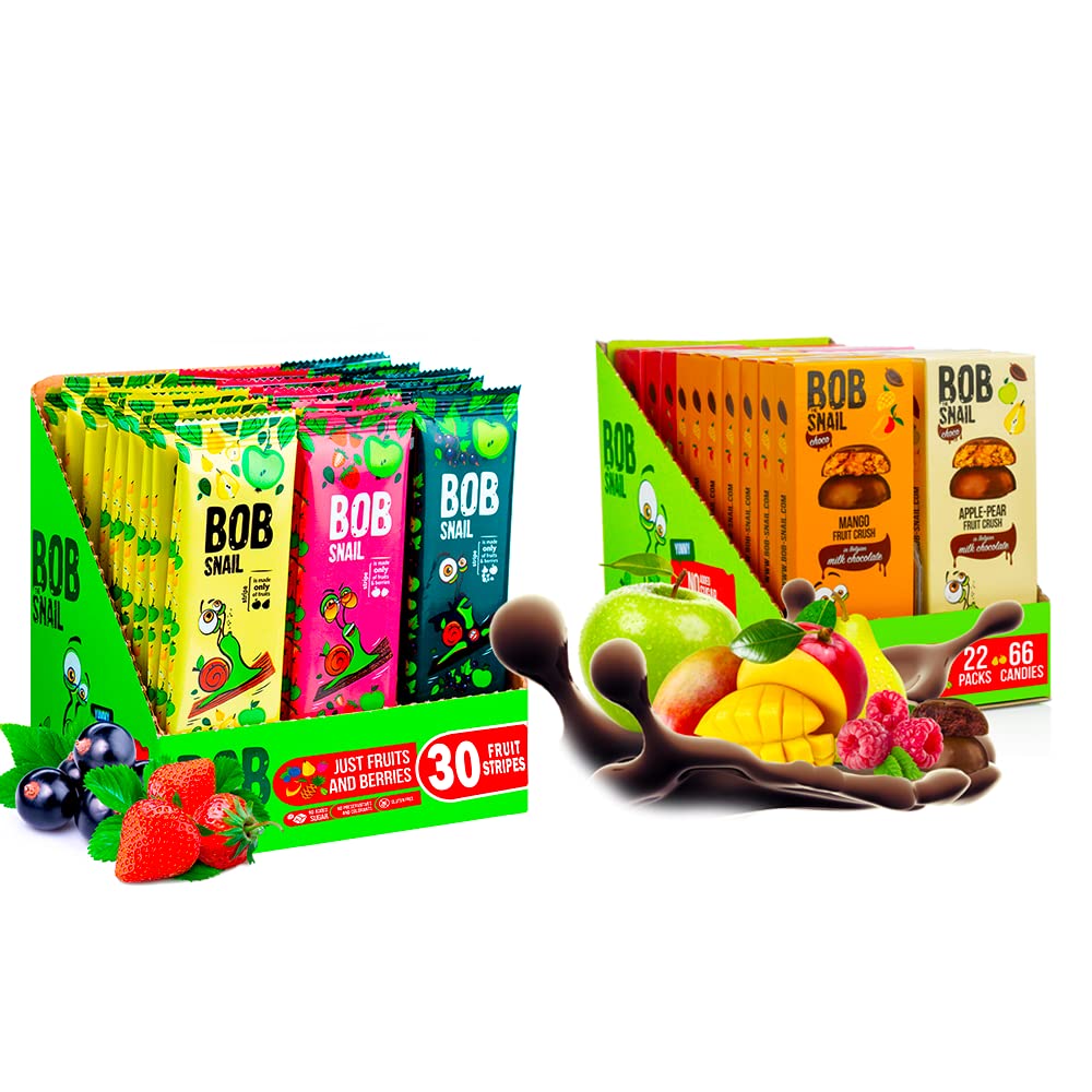 Amazon.com: BOB SNAIL Healthy Fruit Snacks for Adults & Kids : Grocery ...