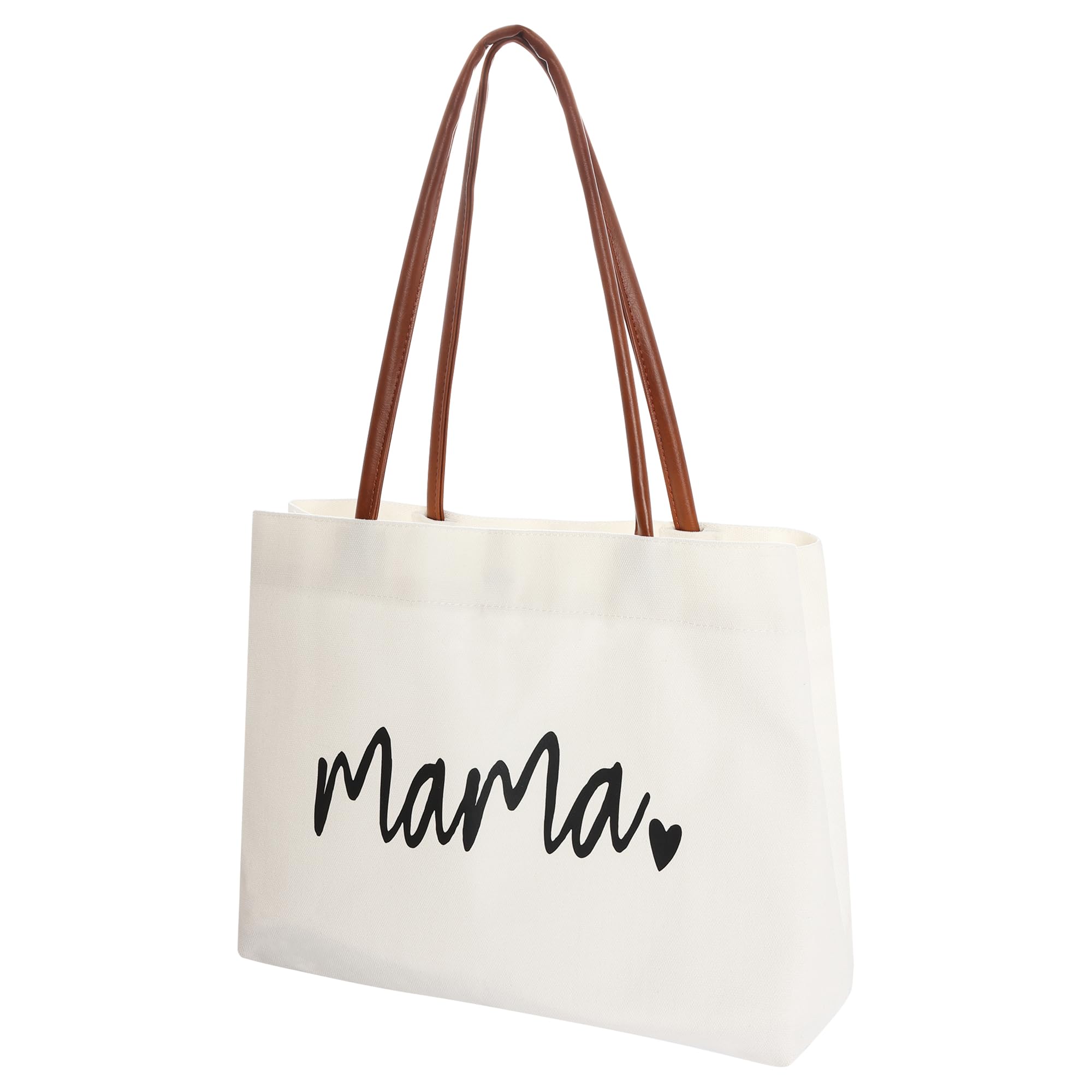 Amazon.com: Lystaii 1 PCS Mom Mama Bag Canvas Mama Tote Bag Reusable ...