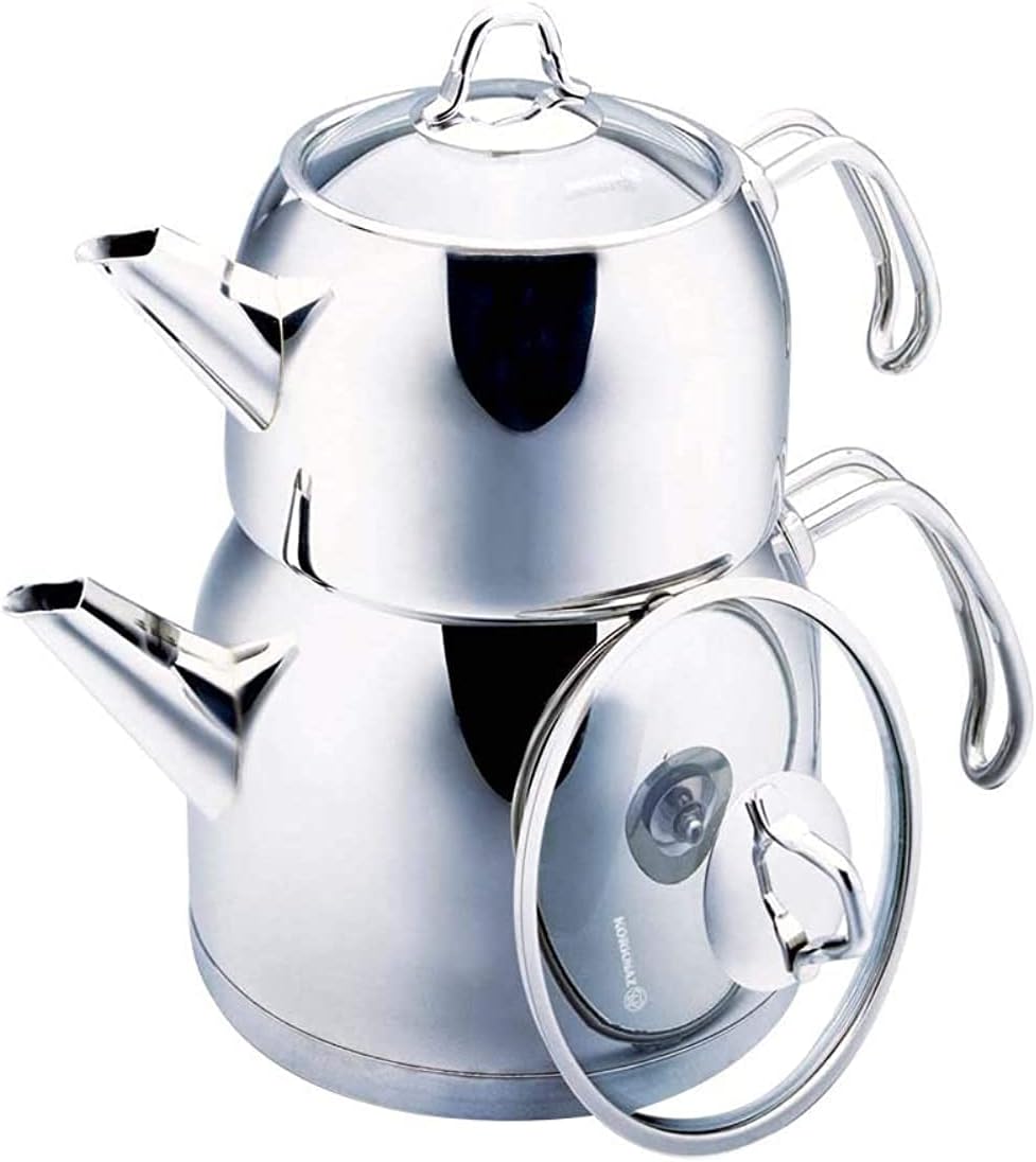 Korkmaz Provita Maxi Capsulated Turkish Tea Pot Set with Ergonomic ...