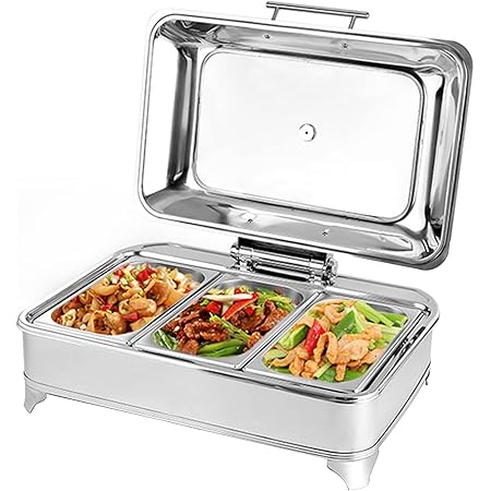 FGHFD Chafing Dish, Speisenwärmer Elektrisch, 13L Warmhaltebehälter ...