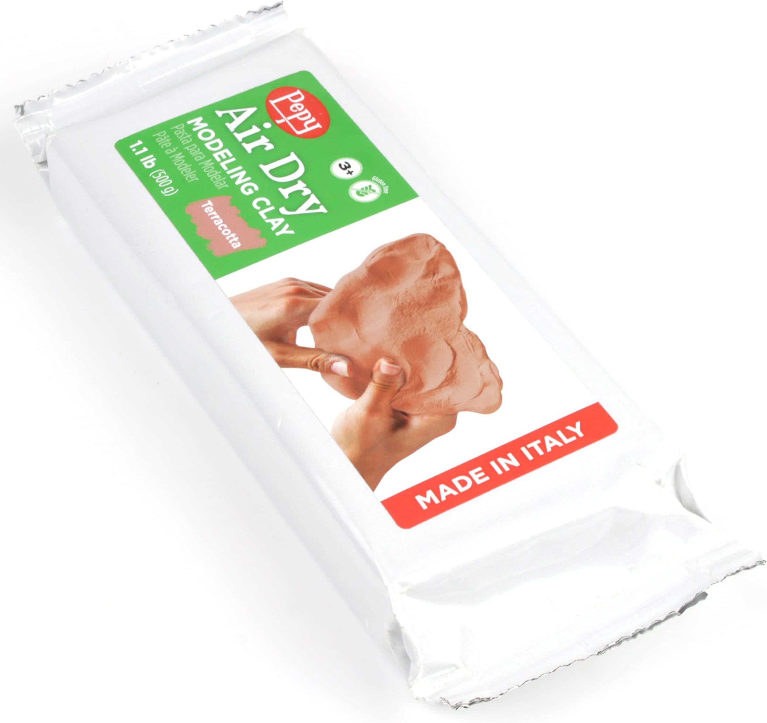 Amazon.com : DAS Air-Hardening Modeling Clay - Terra Cotta Clay 2.2lb ...