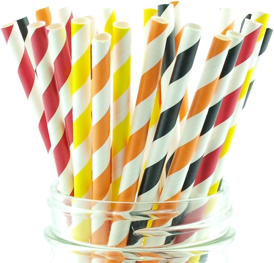 Amazon.com: Firefighter Party Straws (25 Pack) - Fire Truck Birthday ...