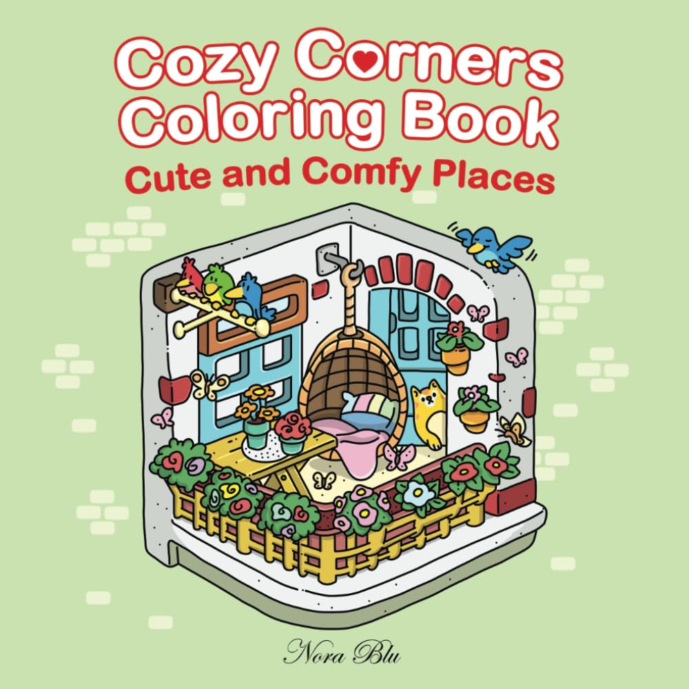 Amazon.com: Cozy Corners Coloring Book: Cute and Comfy Hygge Places and ...