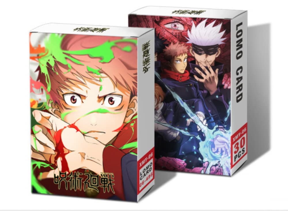 Buy Goodern 30 Pcs Anmie Jujutsu Kaisen Lomo Cards Jujutsu Kaisen Photo ...