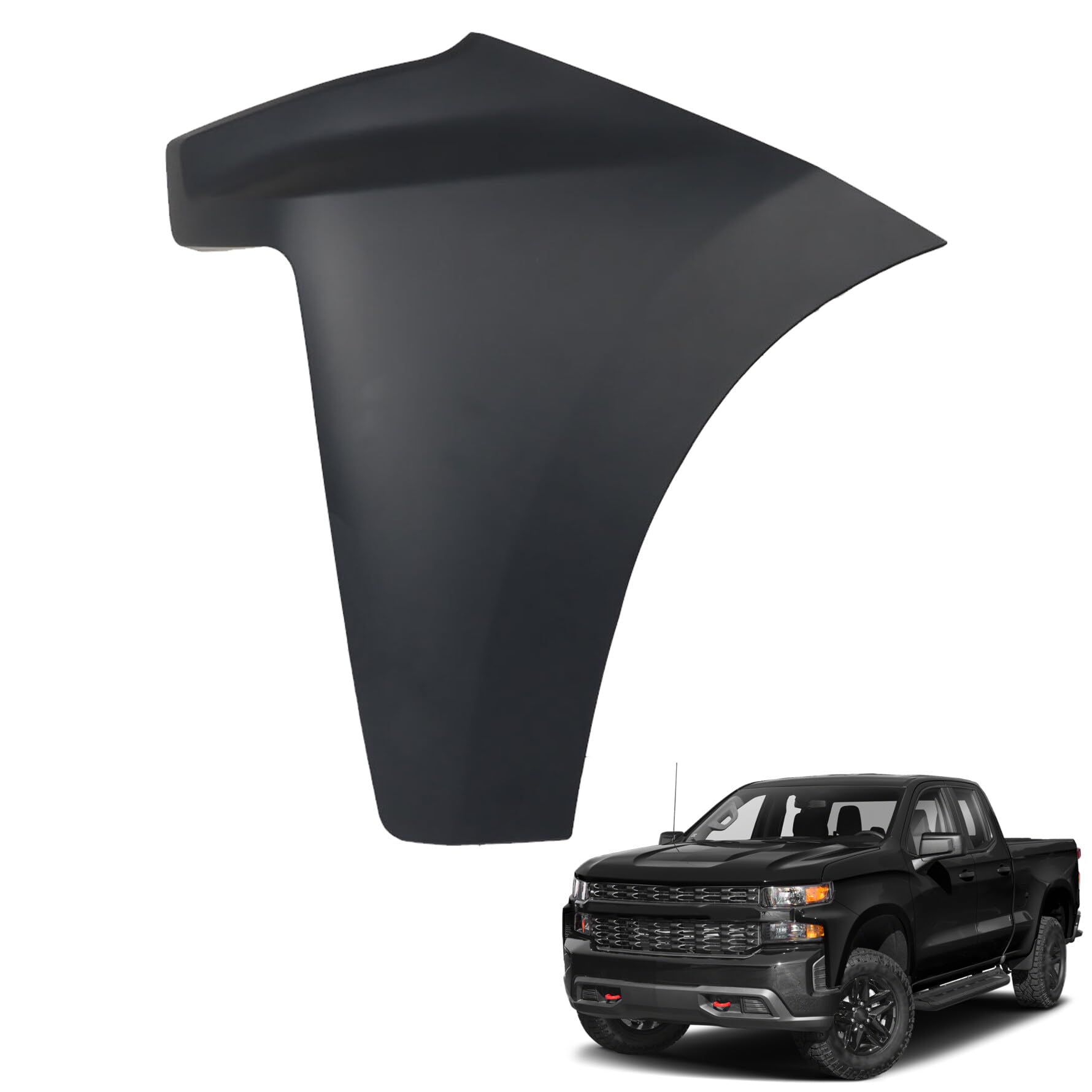 Amazon.com: munirater Front Bumper End Cap Extension Left Side Black ...