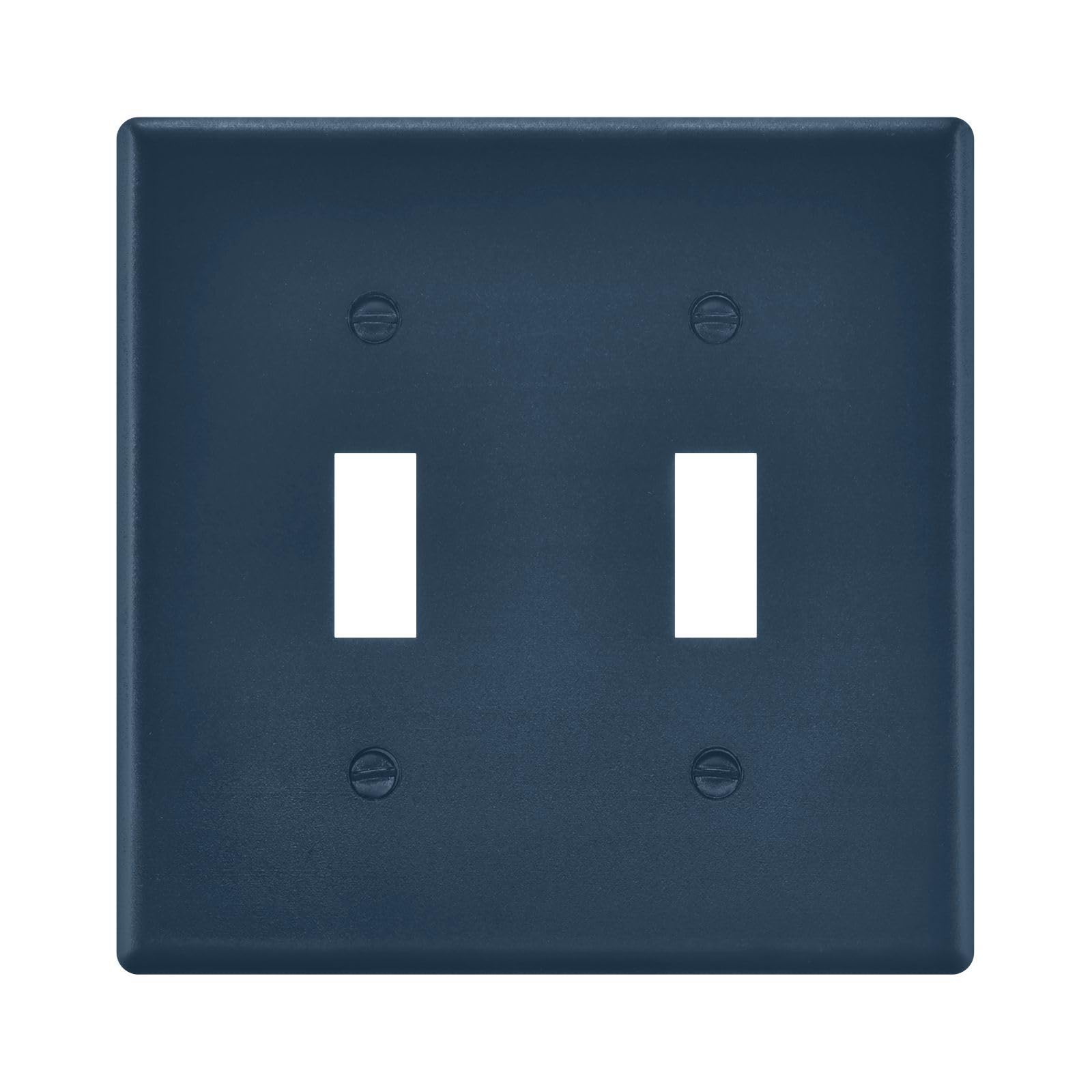 Amazon.com: Navy Blue Light Switch plate Cover 2 Gang Toggle Switch ...